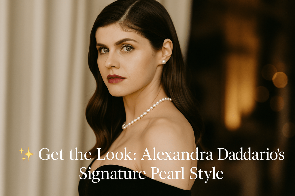 Alexandra Daddario Pearl Style: Get the Look - PearlsOnly :: PearlsOnly ...